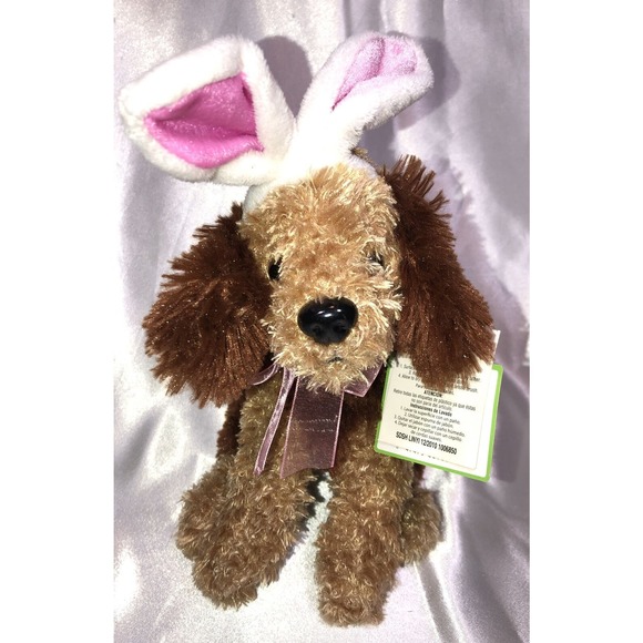 Dan Dee | Toys | Dan Dee Dog Plush Easter Bunny Ears Brown Stuffed ...